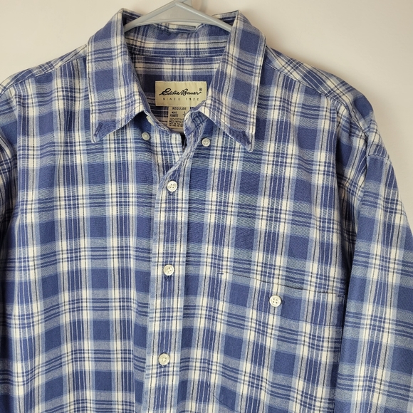 Eddie Bauer | Shirts | Eddie Bauer Regular Large Plaid Button Down ...